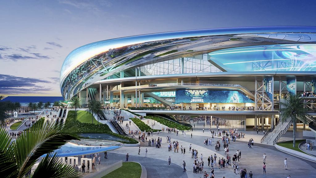 Jags unveil ‘stadium of future’ with covered seats, a proposal critical ...